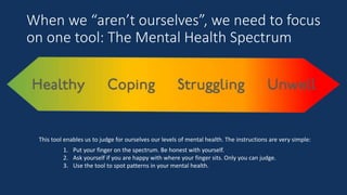 Mental health spectrum | PPT