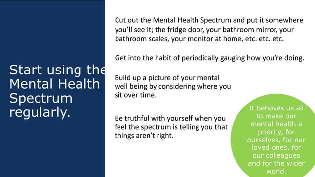Mental health spectrum | PPT