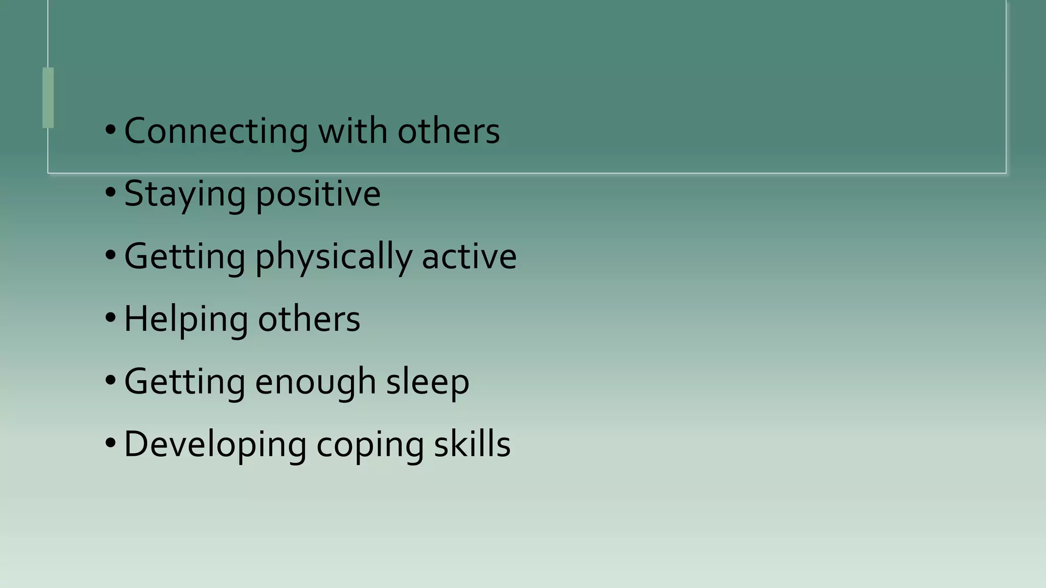 Mental health and stress | PPTX