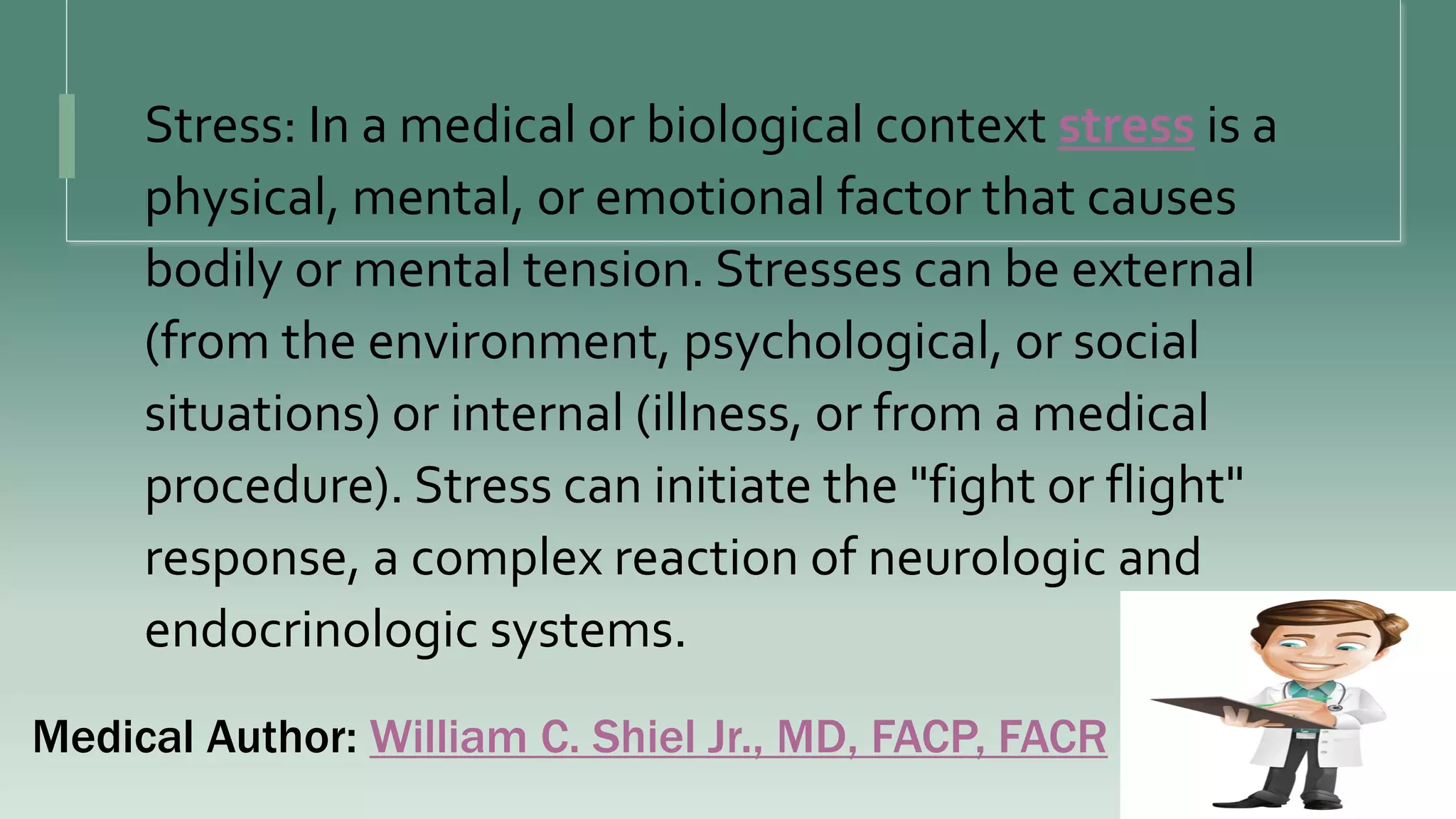 Mental health and stress | PPTX