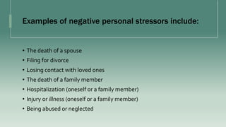 Mental health and stress | PPTX