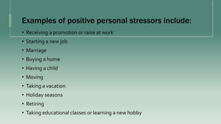 Mental health and stress | PPTX