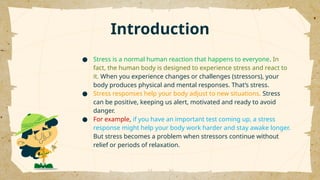 Mental health, stress and fatigue: Concept and understanding | PPTX