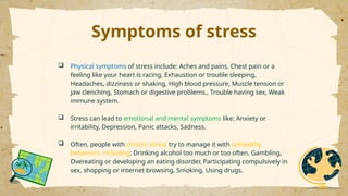 Mental health, stress and fatigue: Concept and understanding | PPT