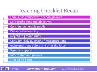 Mental health teaching checklist | PPT