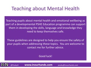 Mental health teaching checklist | PPSX