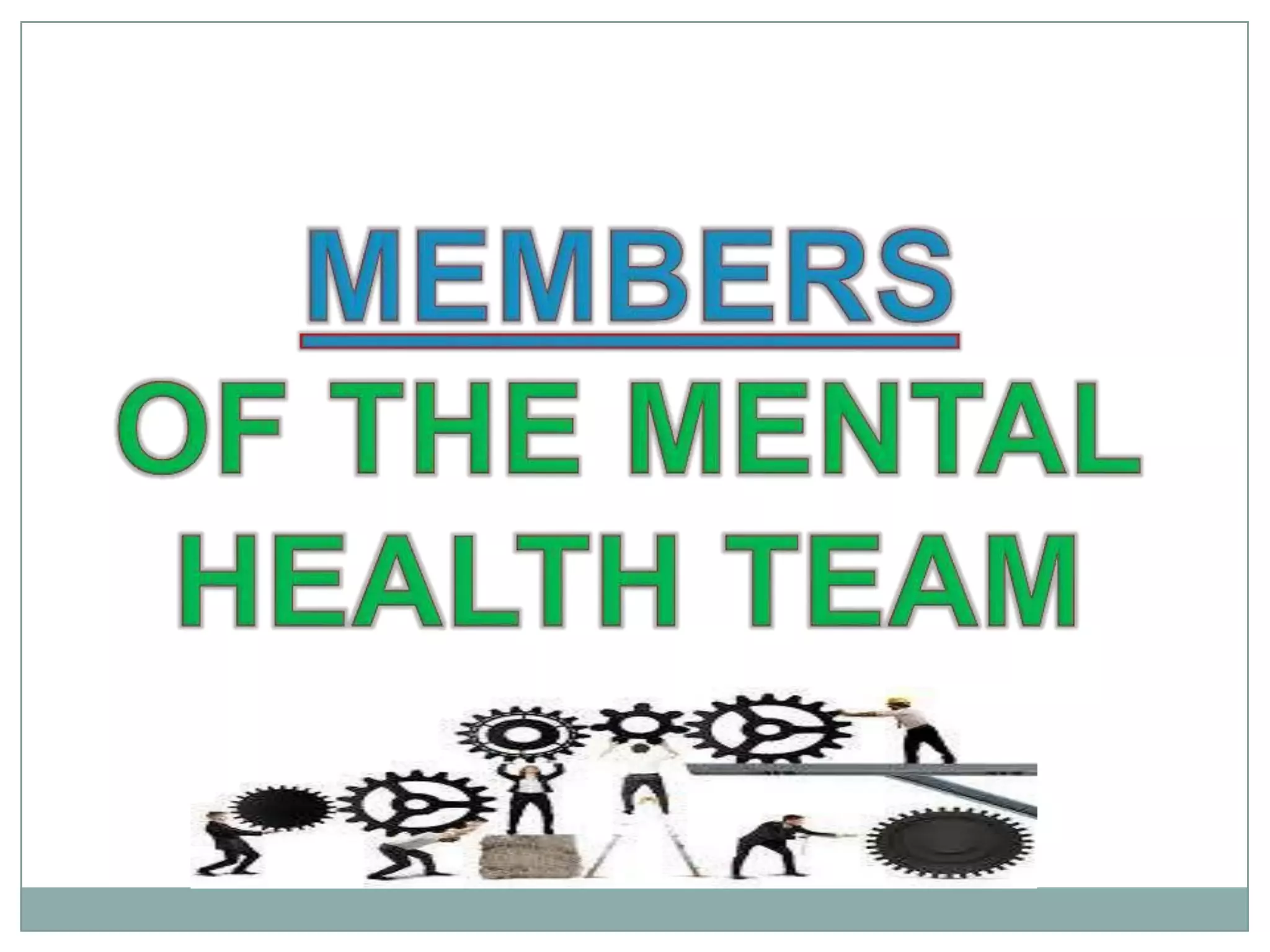 Mental health team | PDF