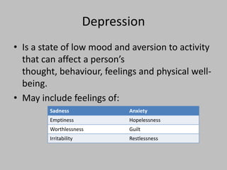 Mental Health for the First Aider | PPTX