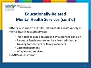 Webinar: Mental Health Services in Schools For Students with ...