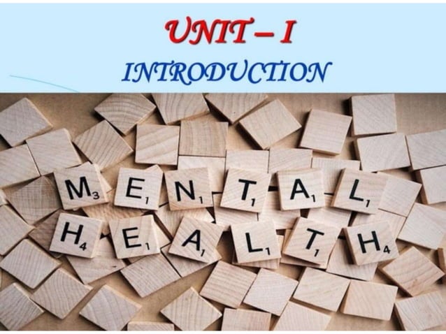 Perspectives, Evaluation and Introduction of Mental health | PPT