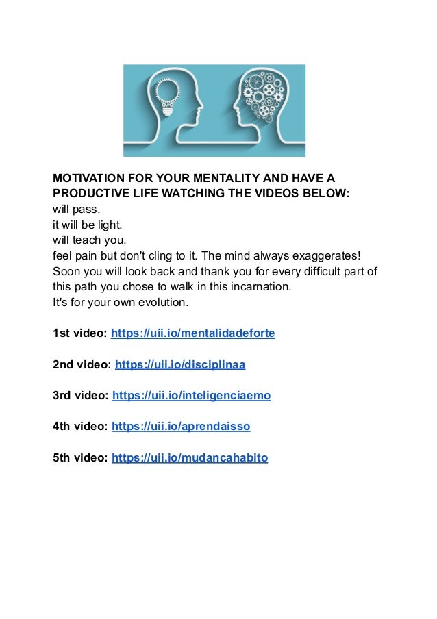 Motivation Mentality | PDF