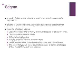 Mental illness | PPTX