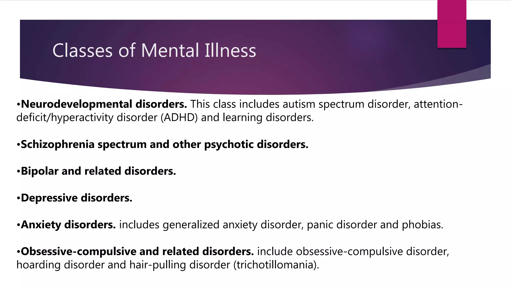 Mental illness (Myths and Facts) | PPSX