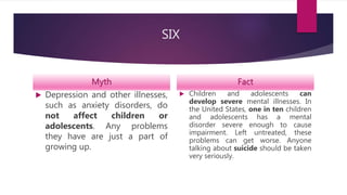 Mental illness (Myths and Facts) | PPSX