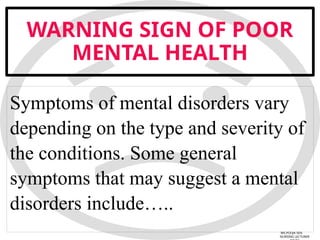MENTAL ILLNESS AND ITS CHARCTERSTICSBSC .pptx