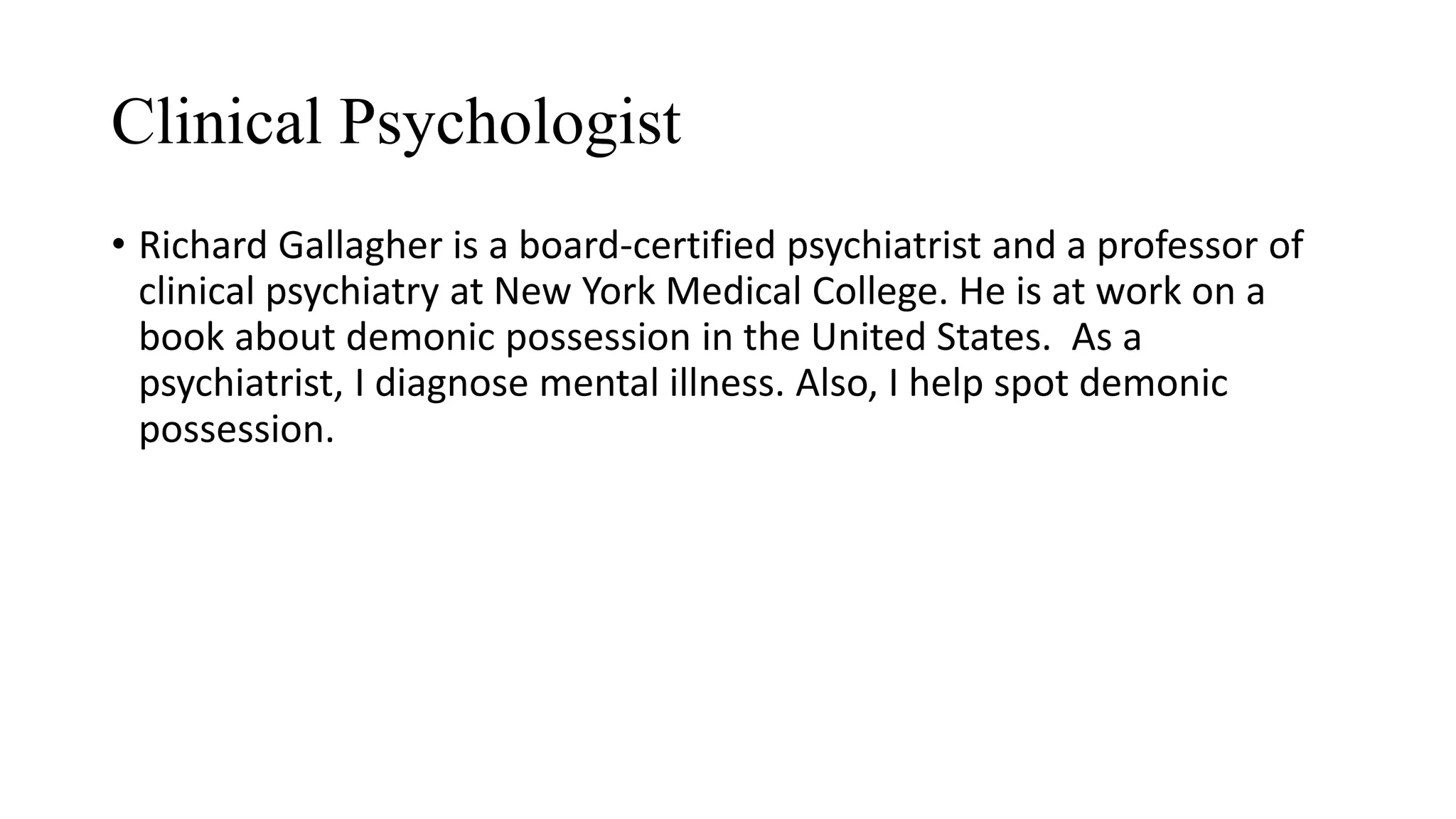 Mental illness or demonic possession | PPTX