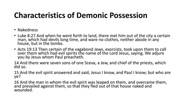 Mental illness or demonic possession | PPT