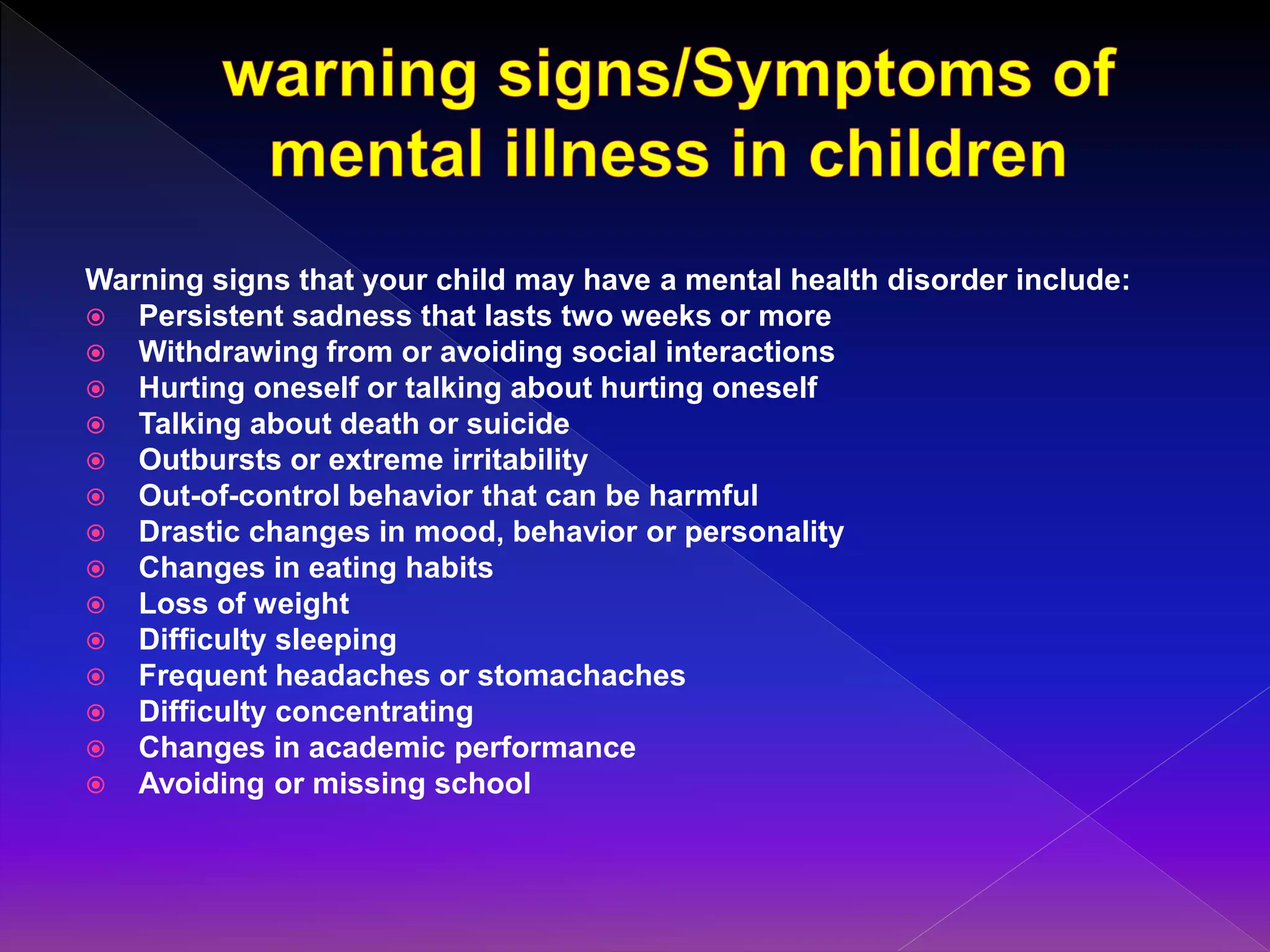 Mental Illness Symptoms Causes Treatment Pptx