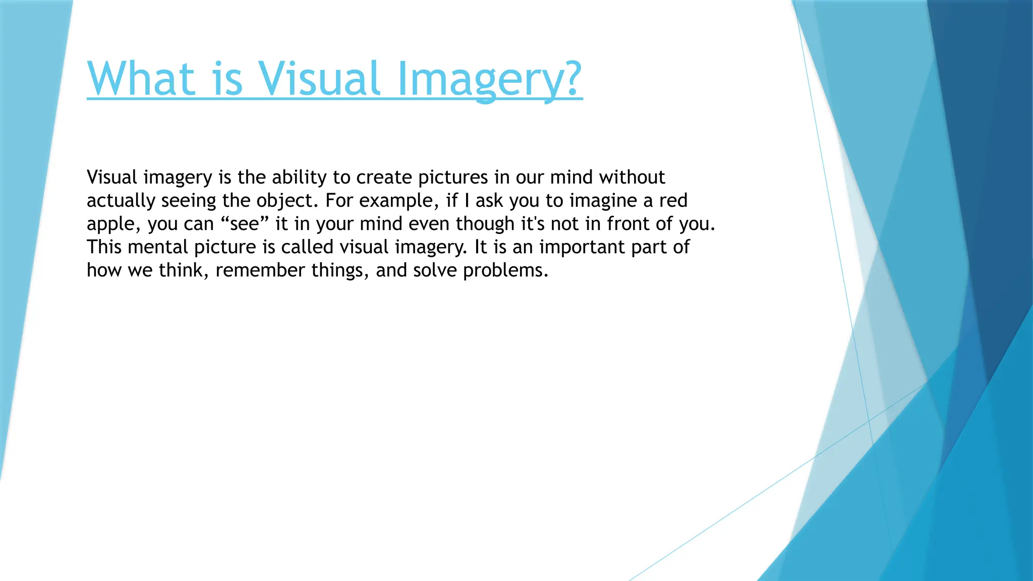 Presentation on MENTAL IMAGERY (cognitive psychology).pptx