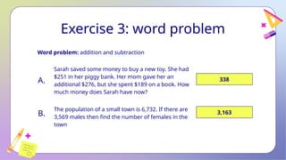 Mental Math for 4th grade “multiplication/addition/subtraction” | PPTX