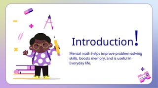 Mental Math for 4th grade “multiplication/addition/subtraction” | PPTX