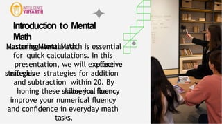 mental math quick strategies for addition and subtraction within | PPTX