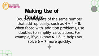mental math quick strategies for addition and subtraction within | PPTX
