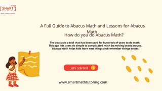 Mental Math with An Abacus and Lessons .pptx | Educational Assessment ...
