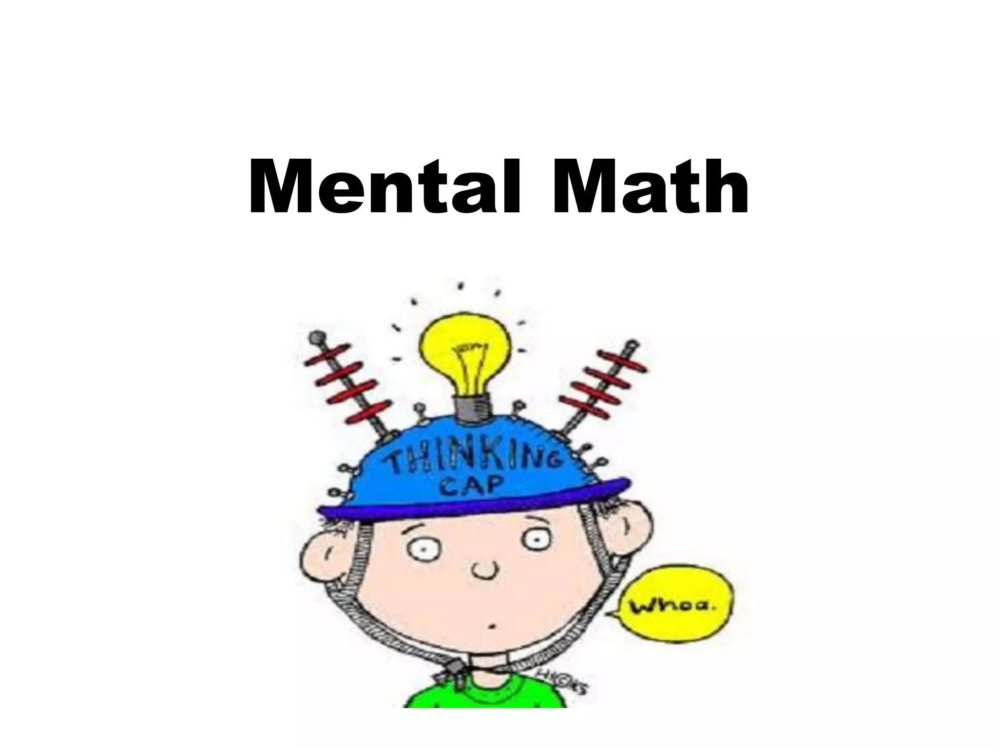 Mental Math Works | PPTX