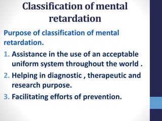 Mental retardation | PPTX