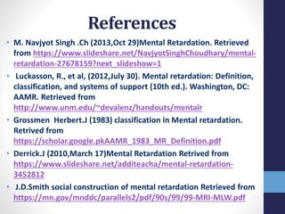 Mental retardation | PPT
