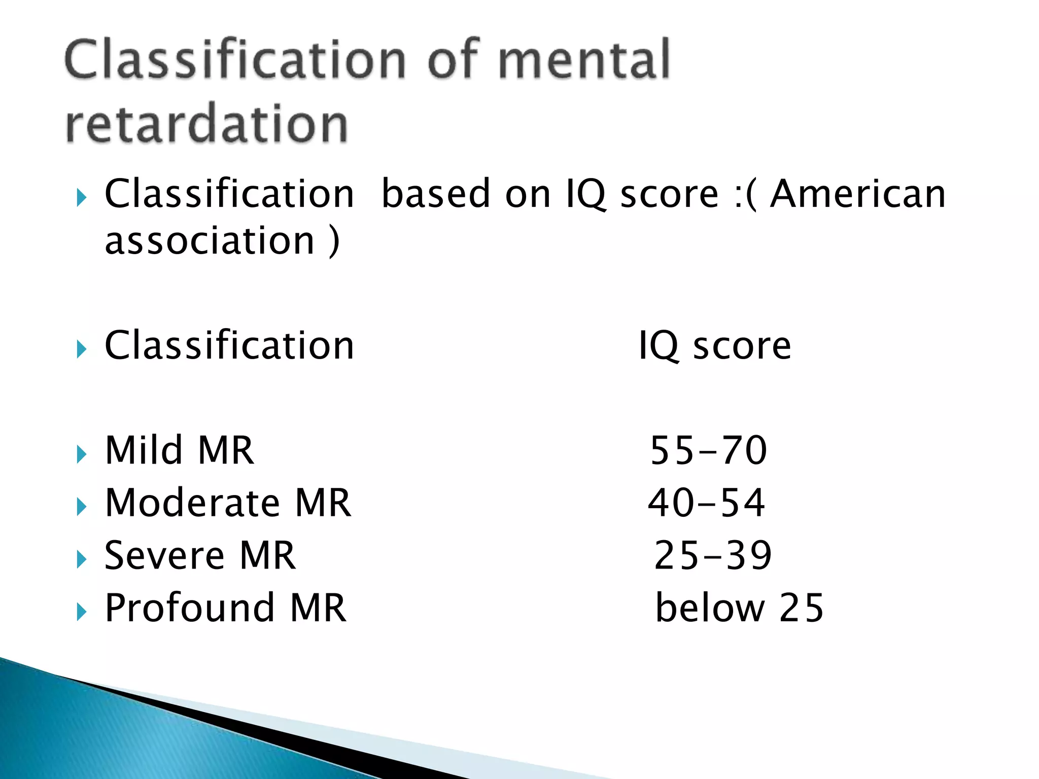 Mental retardation | PPTX