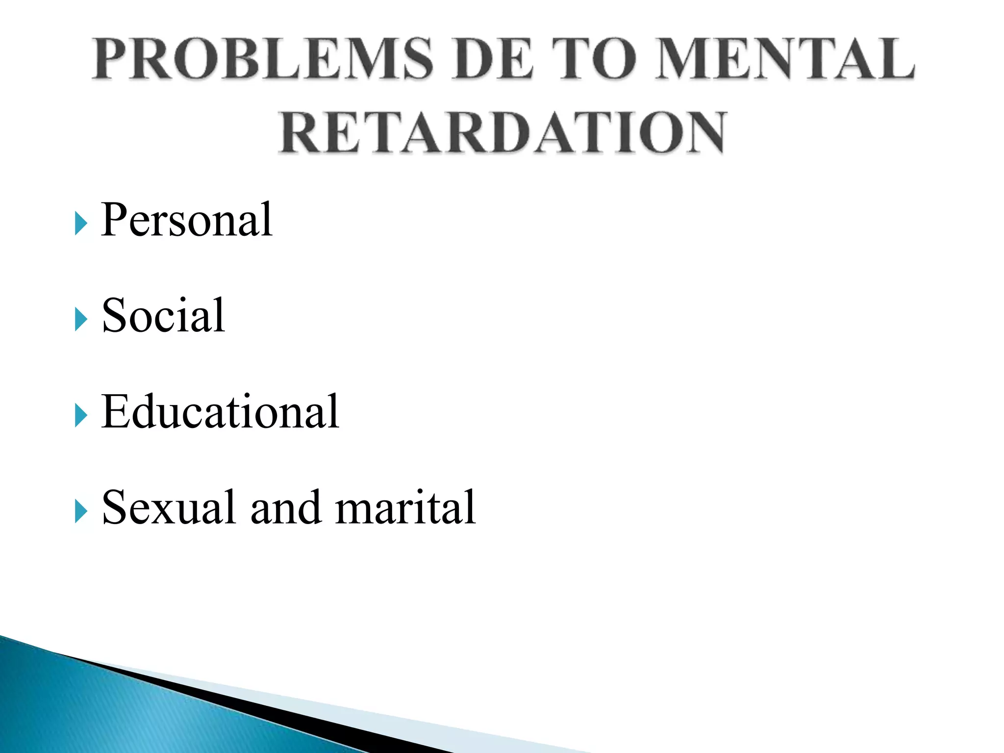 Mental retardation | PPTX
