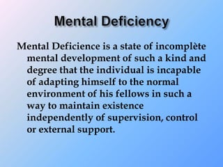 Mental retardation | PPTX