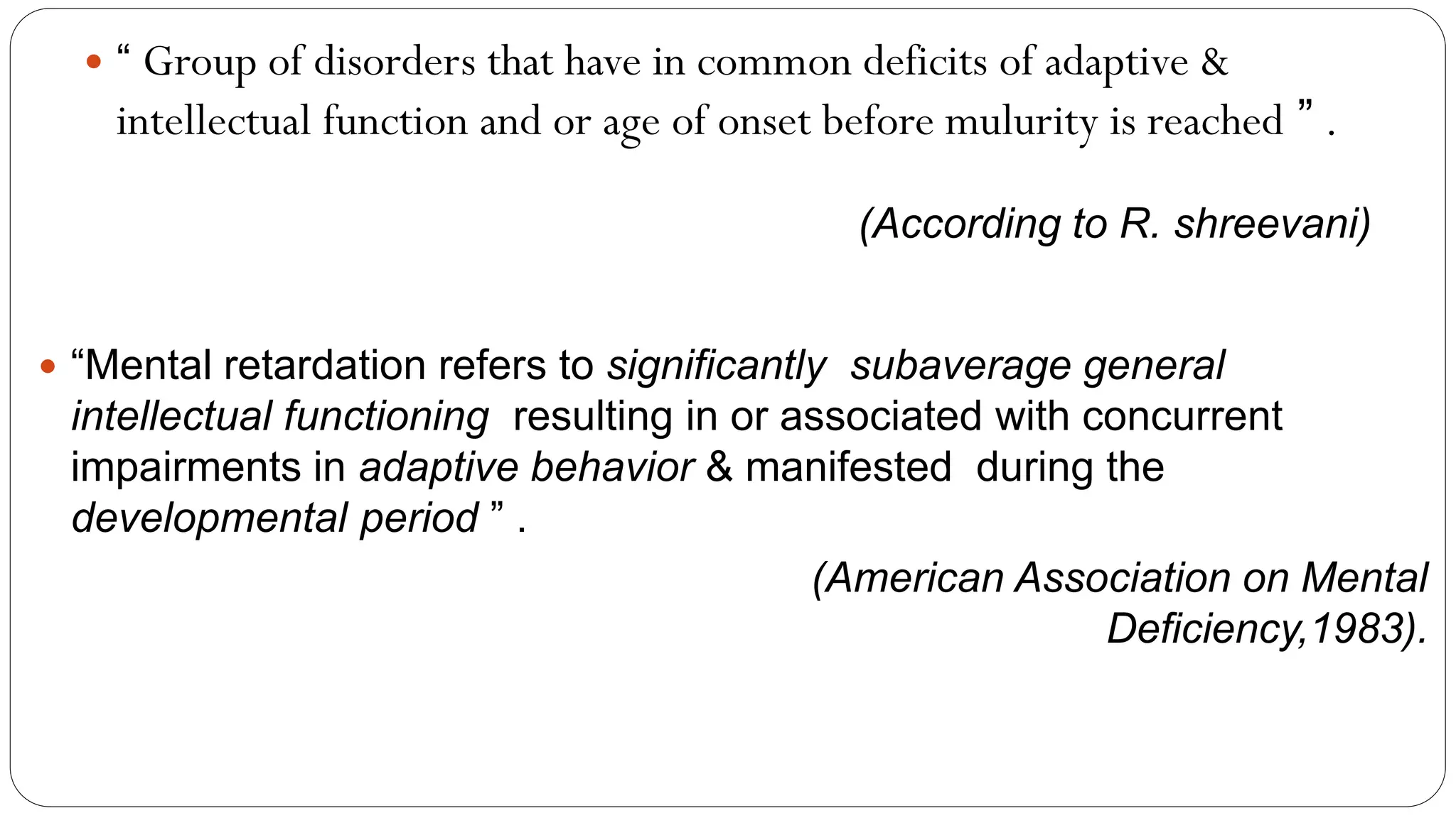 Mental retardation | PPTX