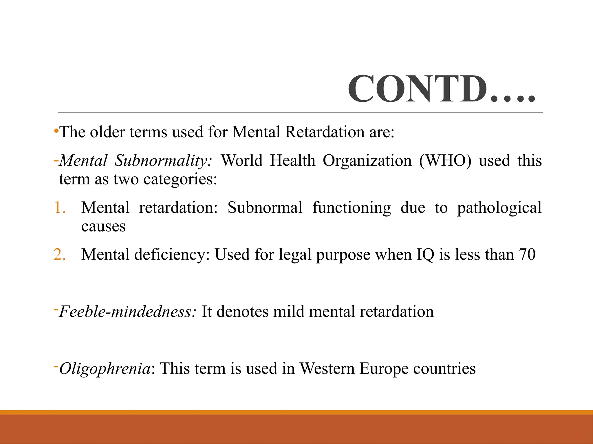 Intellectual disability, Mental Retardation | PPTX