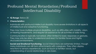 Mental retardation/Intellectual Disability | PPTX