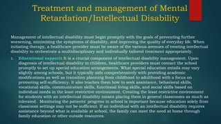 Mental retardation/Intellectual Disability | PPTX
