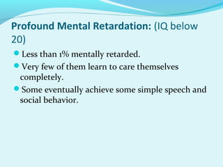 Mental Subnormality | PPT