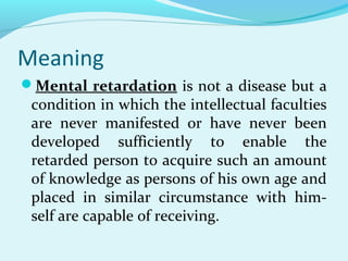 Mental Subnormality | PPT