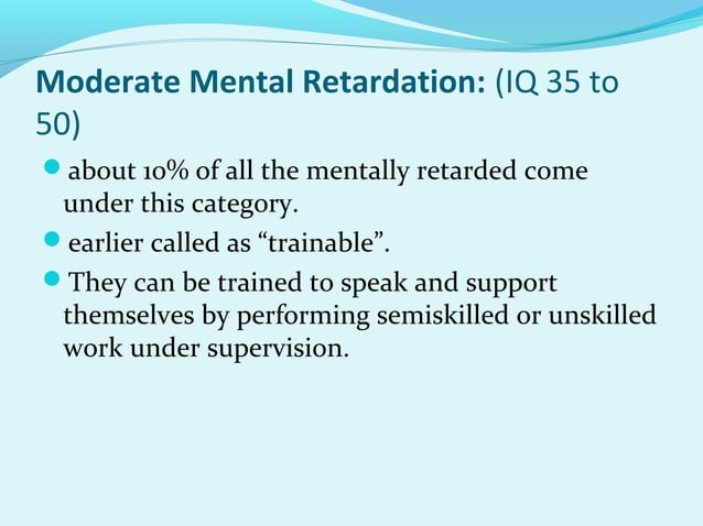 Mental Subnormality | PPT