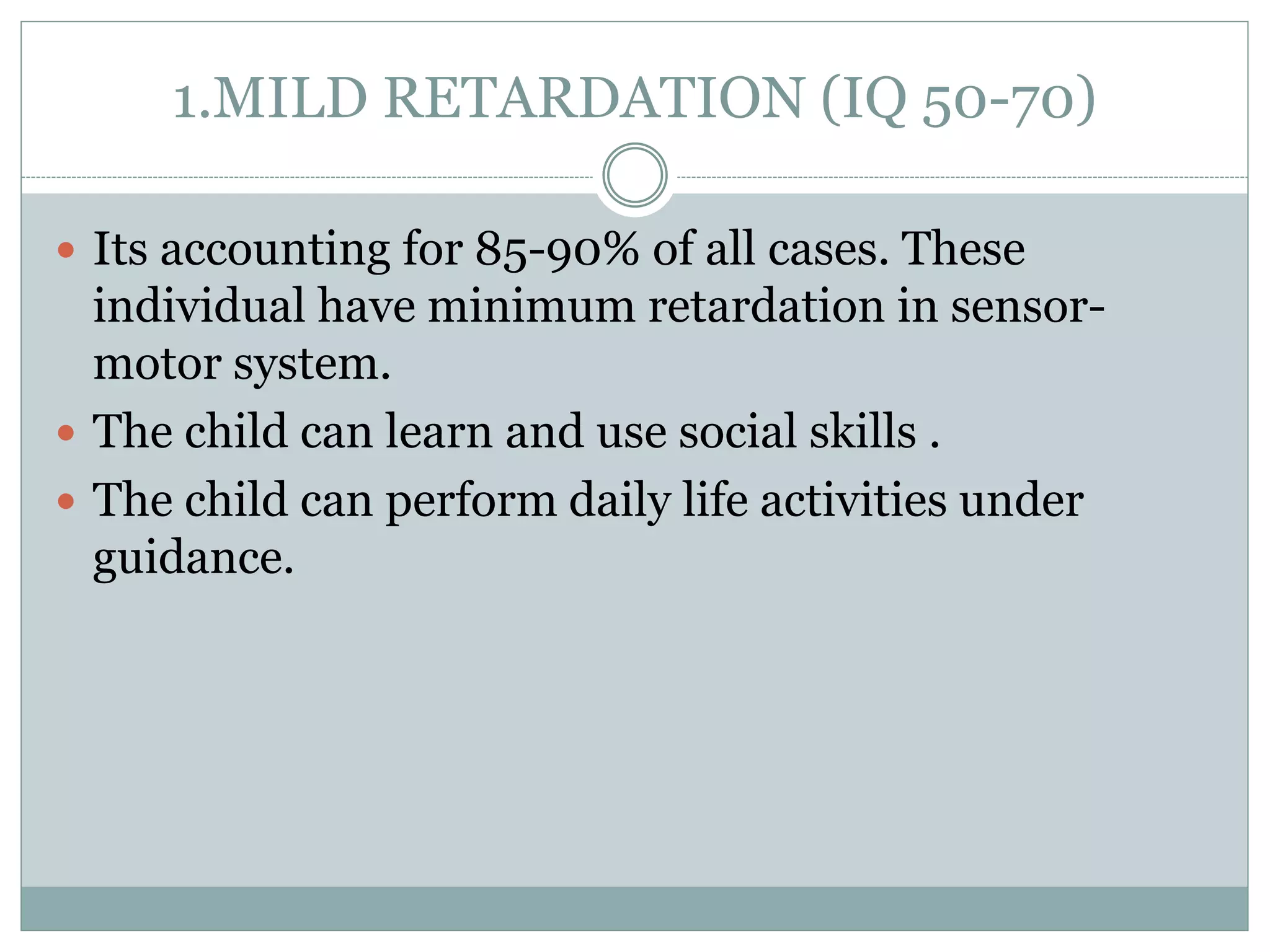 Mental retardation [recovered] | PPTX