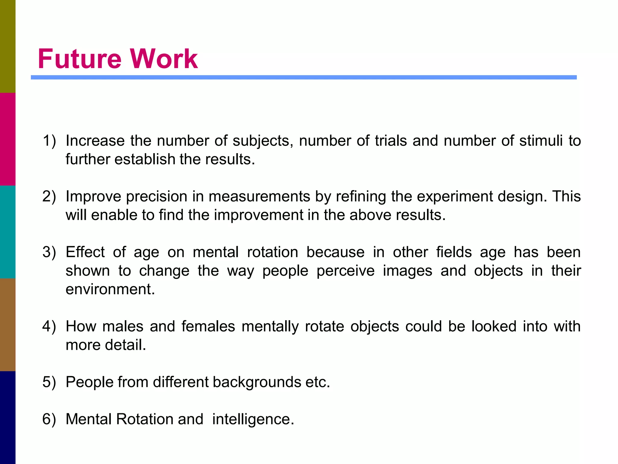 Mental rotation of 3D Objects | PDF
