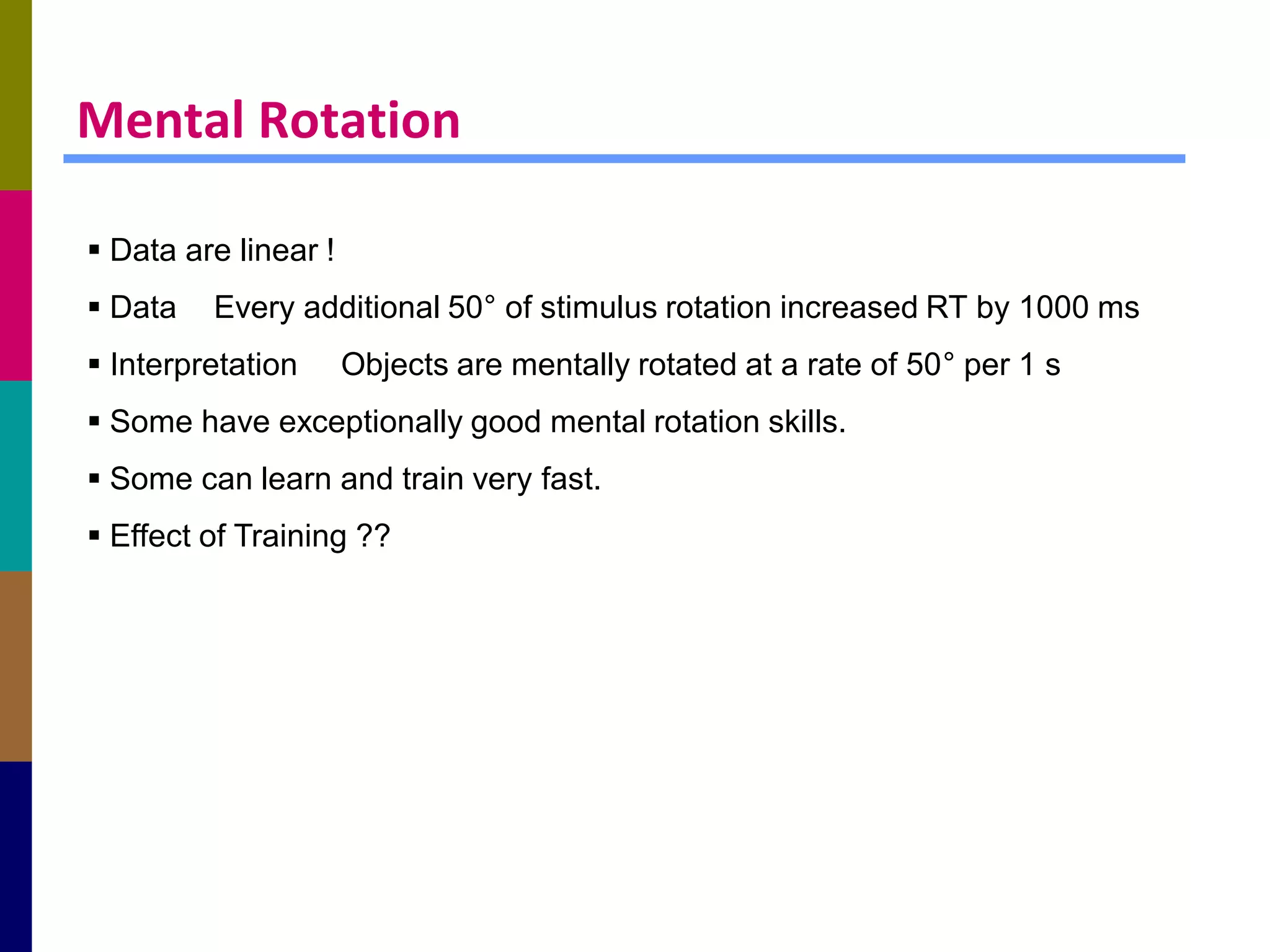 Mental rotation of 3D Objects | PDF