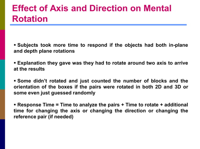 Mental rotation of 3D Objects | PDF