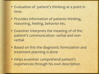 Mental state exam-part one | PPTX