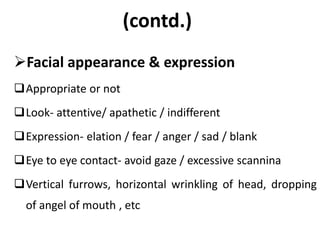 Mental state examination | PPTX