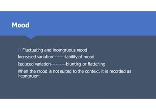 mental state examination of patients in general | PDF