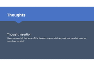 mental state examination of patients in general | PDF