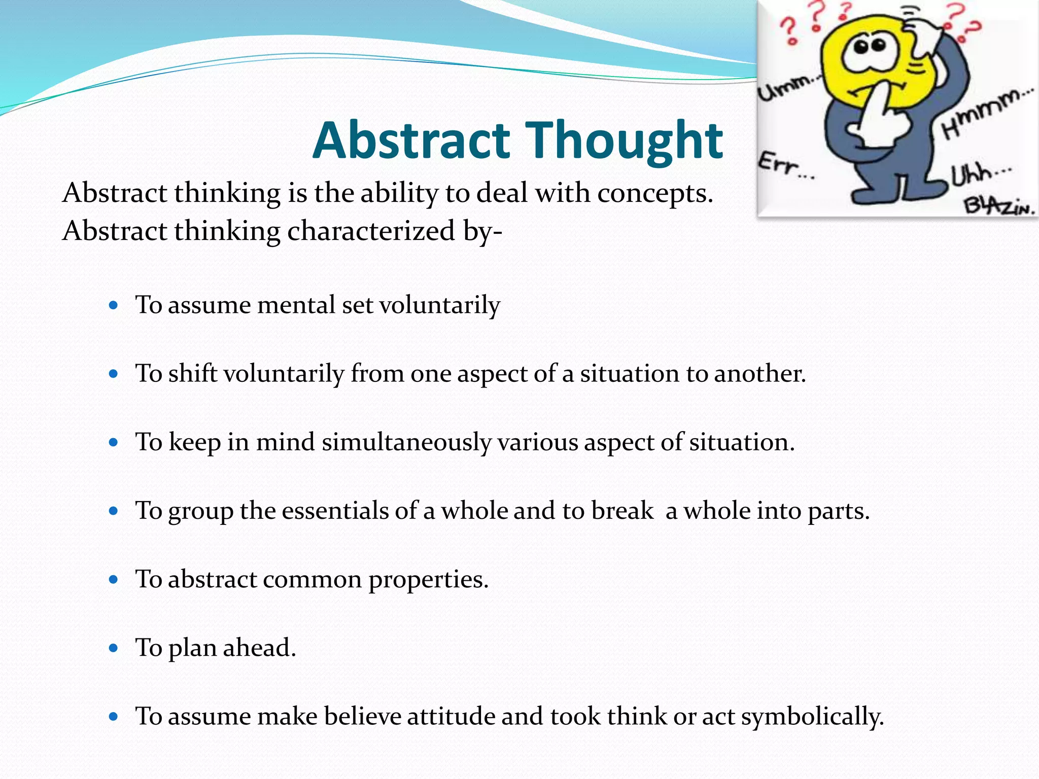 Mental state examination abstract thinking, insight and judgment | PPTX